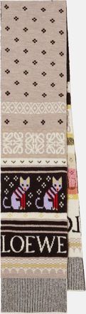 Loewe x Louis Wain - Écharpe en laine mélangée