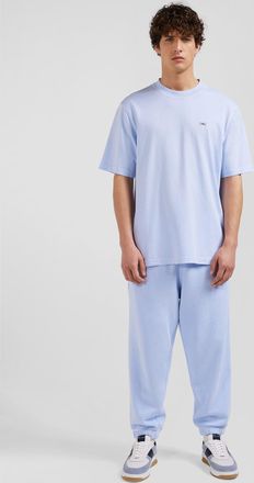 Eden Park T-shirt Manches Courtes Unisexe En Coton Surteint Uni Ciel Coupe Oversized