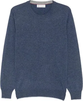 Brunello Cucinelli Herren, Strickwaren, Blau, 2XLGr&ouml;&szlig;e