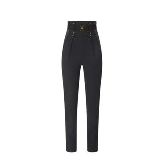 Elisabetta Franchi Damen, Hosen, Schwarzk, XLGr&ouml;&szlig;e