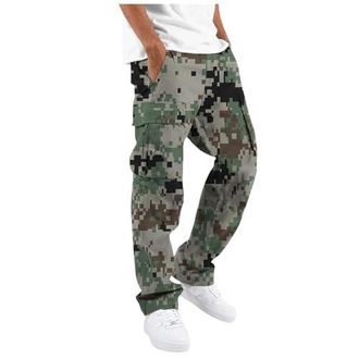 Generic Pantalon de jogging pour homme - Pantalon cargo - Pantalon de jogging baggy - Taille - Pantalon de travail - Pantalon de jogging &eacute;lastique avec cordon