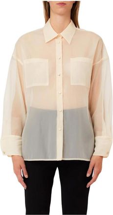 Liu Jo Femme, Blouses et Chemises, Jaune, Taille: 38 FR Shirt