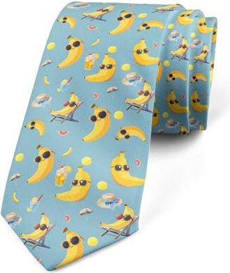 Generic Cravate Pour Hommes Bleu Clair Jaune Confortable Tie Fine Cravates Homme Pour &Eacute;v&eacute;nements Remise De Dipl&ocirc;me L&Eacute;cole