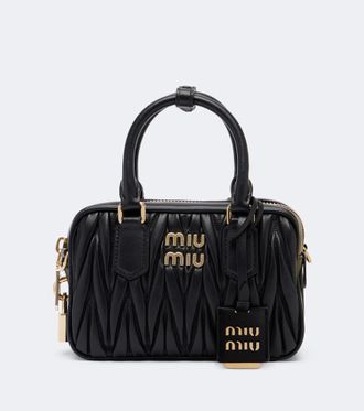 Miu Miu Sac &agrave; main Arcadie en cuir