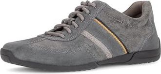 Gabor Baskets pour homme, chaussures à lacets pour homme, doublure recyclée, semelle intérieure amovible, Shark Anthracite Midgrey 23, 49.5 EU