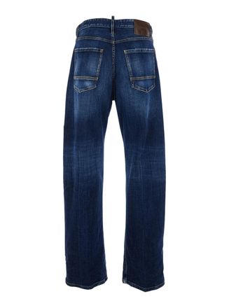 Dsquared2 Mens Jeans Five-Pocket Blue Denim Cotton