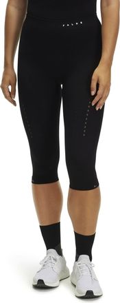 Falke Damen Kompressionshose RU Impulse 3/4 W Ti Funktionsmaterial mit Kompression 1 St&uuml;ck, Schwarz Black 3000, 01