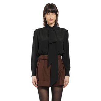 Saint Laurent Lavalli&egrave;re Blouse in Silk