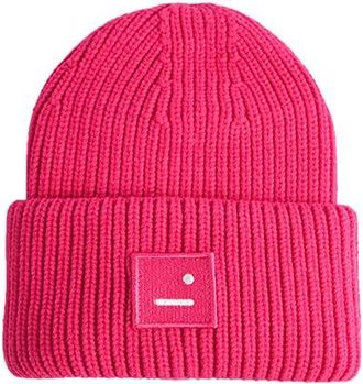 Generic Bonnet Femme Hiver Bonnet Femme Chapeau Femme Hiver Confortable Classique - Broderie Raton Laveur Amusant, Tricot Chaud avec Fourrure, Id&eacute;al Ski, Cade