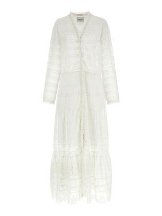Isabel Marant Robe Au Genou - Blanc