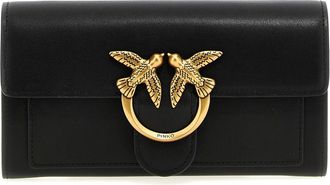 Pinko Pinko, Femme, Accessoires, Noir, Taille: ONE Size Love Simply Wallet on Chain
