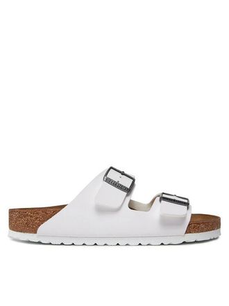 Birkenstock Pantoletten Arizona Birko-Flor 552681 Wei&szlig;