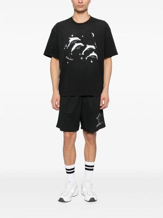 Nahmias Graphic Print T-Shirt - Black