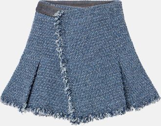 sacai Short Punching en jean