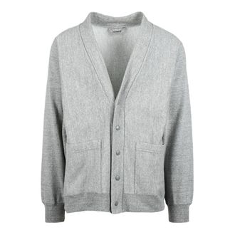 Nanam&iacute;ca Fleece-Cardigan mit geb&uuml;rstetem Inneren - - Knitwear - Herren - Grau - S