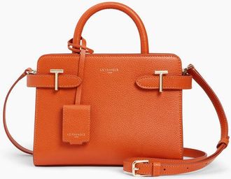 Le Tanneur Kleine Handtasche Emilie aus genarbtem Leder mit Trageriemen