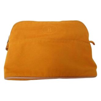 Herm&egrave;s Pre-owned Bolide MM Baumwoll-Canvas-T&auml;schchen - - Pre-owned - Damen - Gelb - ONE SIZE