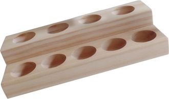 Garneck Holzregal Für Ätherische Öle Aromatherapie-Organizer Tischdisplay Mit Neun Fächern Pro Ebene Praktische Ölhalterung Für Schreibtisch Und Kosmetikflasc