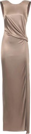 Elisabetta Franchi Femme, Robes, Brun, Taille: 36 FR Red Carpet Jersey Dress