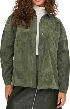 Only Onljanine-Rai Ls Ovs Cord Shacket Cc PNT