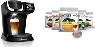 Bosch Tassimo My Way 2 Kapselmaschine TAS6502 mit Wasserfilter und Tassimo Kapseln Probierbox, Vielfaltspaket, 64 Pads