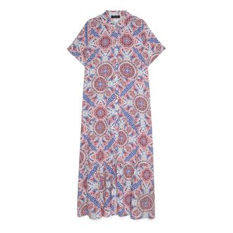 Fiorella Rubino Hemdbluse mit Print - - Dresses - Damen - Rot - 4XL