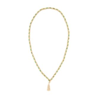 Alanui Femme, Accessoires, Multicolore, Taille: ONE Size Collier de perles fait main avec pompon