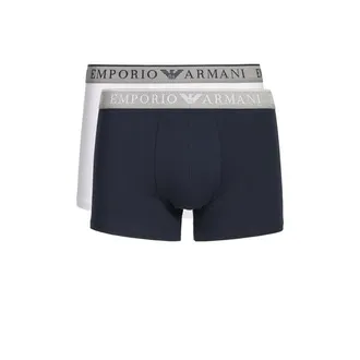 Emporio Armani Lot de deux boxers en coton m&eacute;lang&eacute;