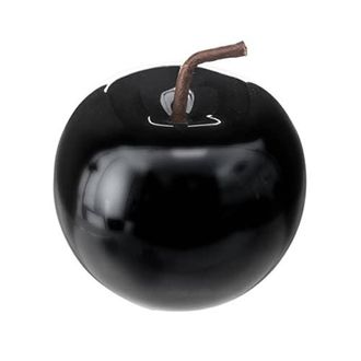 Atmosphera Atmosphera - Pomme déco - céramique - D8-5 cm - Noir