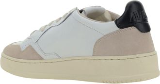 Autry Mens Sneakers Medialist Leather White-Black Trainers White/black