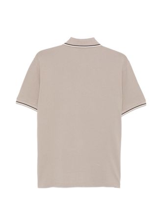 Emporio Armani Logo Cotton Polo Shirt - Beige
