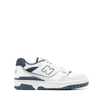 New Balance Homme, Chaussures, Blanc, Taille: 37 EU Chaussures plates blanches avec d&eacute;tail logo