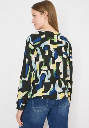 Cecil Langarmbluse aus satinierter Viskose