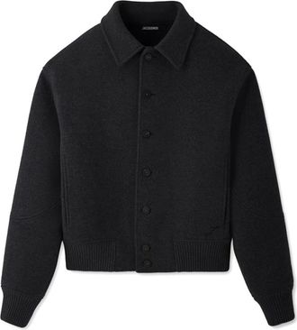 Jacquemus Homme, Vestes, Noir, Taille: S Le Bomber Feltro