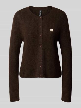 Only Strickjacke mit Label-Patch