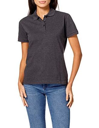 Clique Classic Womens Marion, Polo Femme, Grey (Anthracite Melange) - 38 EU (Taille fabricant:Medium)