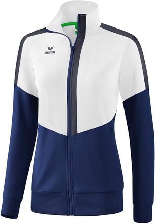 Erima Damen Squad Worker Jacke (1032044), wei&szlig;/new navy/slate grey, 44