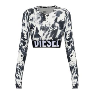 Diesel Femme, Tops, Noir, Taille: 36 FR Melissa-D-Pop Top