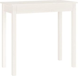 vidaXL Table console Blanc 80x40x75 cm Bois massif de pin Vidaxl