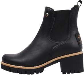 Panama Jack Femme Pia Trav Bottines Chelsea, Noir, 38 EU