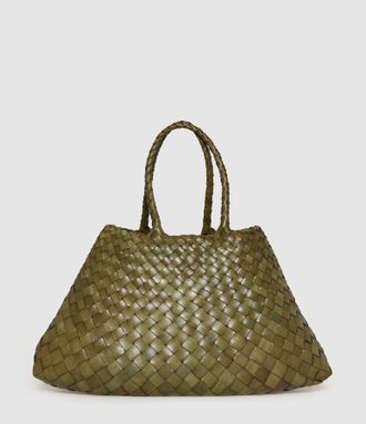 Dragon Diffusion Sac Santa Croce Small Cuir Kaki