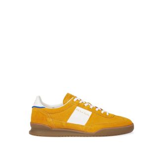 Paul Smith Gelbe Schn&uuml;r-Sneakers aus Wildleder - - Shoes - Herren - Gelb - 40 EU