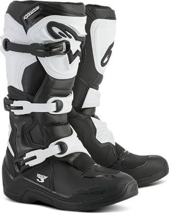 Alpinestars Bottes de cross Tech 3 unisexes, Noir, 44.5 EU
