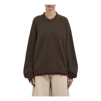 Uma Wang Crewneck Kaschmirpullover - - Knitwear - Damen - Braun - M