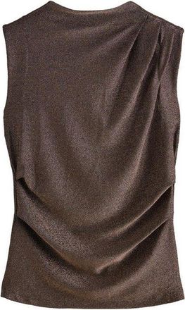 Next Blusentop Hochgeschlossenes, ärmelloses Jacquard-Oberteil (1-tlg)