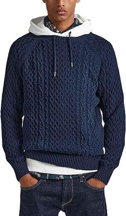 Pepe Jeans London Sournois Un Sweatshirt Pullover, Bleu (Dulwich), S Homme