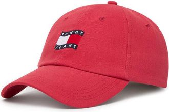 Tommy Jeans Cap AW0AW18360 Korallenfarben