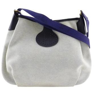 Herm&egrave;s Pre-owned Rodeo Schultertasche Grau | Marineblau - - Pre-owned - Damen - Grau - ONE SIZE