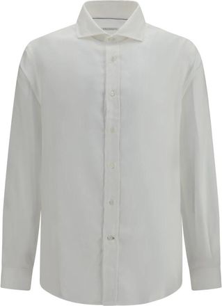 Brunello Cucinelli Baumwollhemd - - Shirts - Herren - Beige - XL