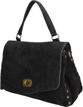 Gave Lux Sac &agrave; bandouli&egrave;re en cuir v&eacute;ritable pour femme Made in Italy 37x22x15 cm GLX228104423FBG, Noir, Taille unique